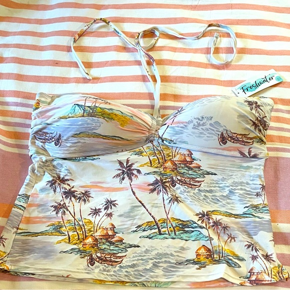 Freshwater | Swim | Coastal Vibe In Pastels Tankini Top | Poshmark